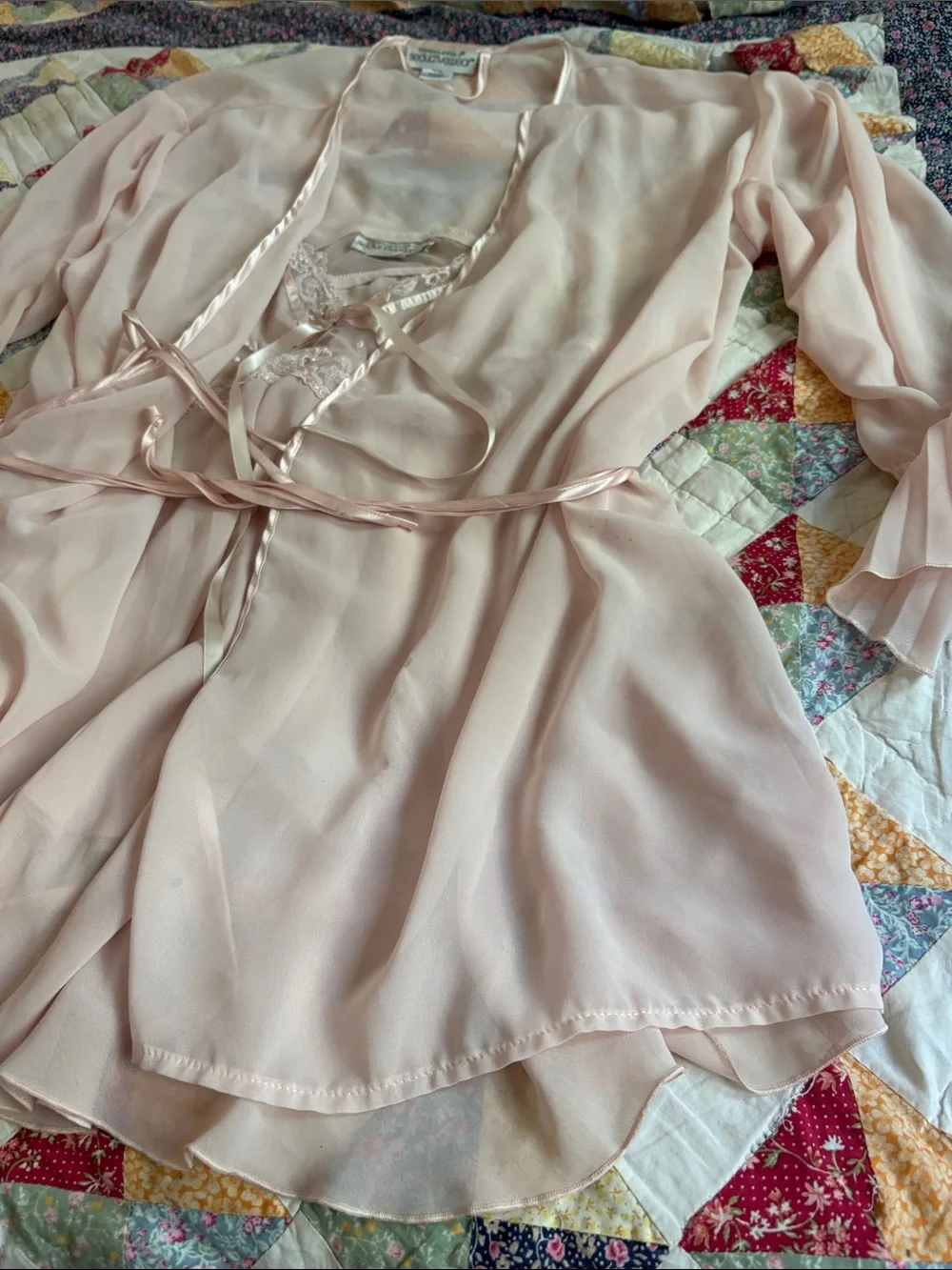 Seductivewear | Intimates & Sleepwear | Sheer Wrap Robe In Light Blush ...